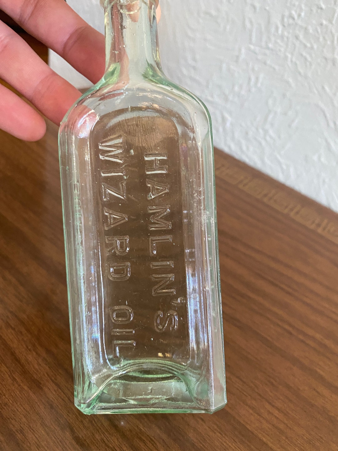 Vintage Hamlin's Wizard Oil Bottle, Antique Medicine Bottle Chicago ...
