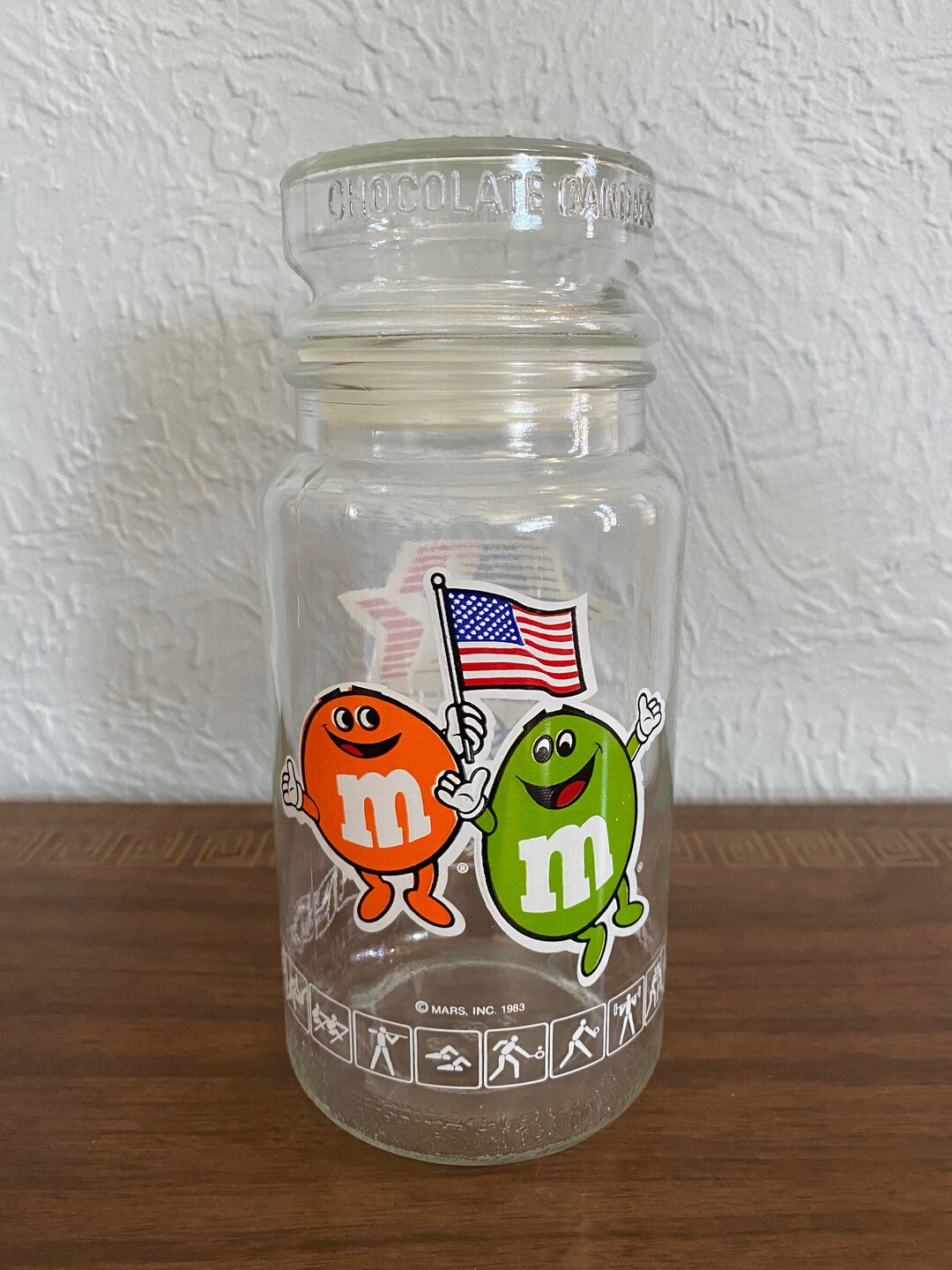1984 Olympiad Games of Los Angeles Olympic Candy Jar, Vintage M&m's ...