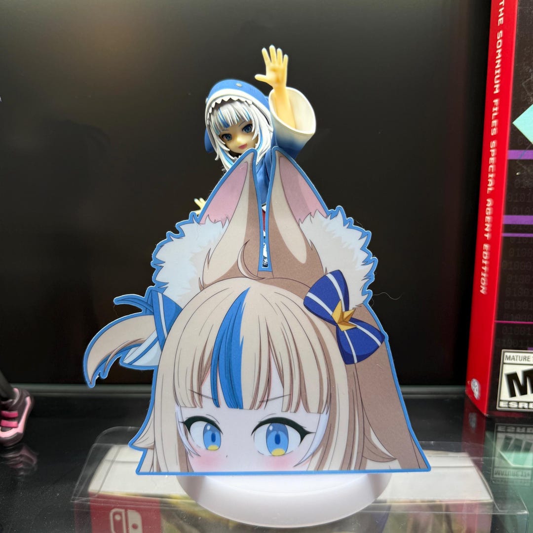 Vtuber : Sameko Saba Peeker (vinyl Holo/water Proof) - Etsy
