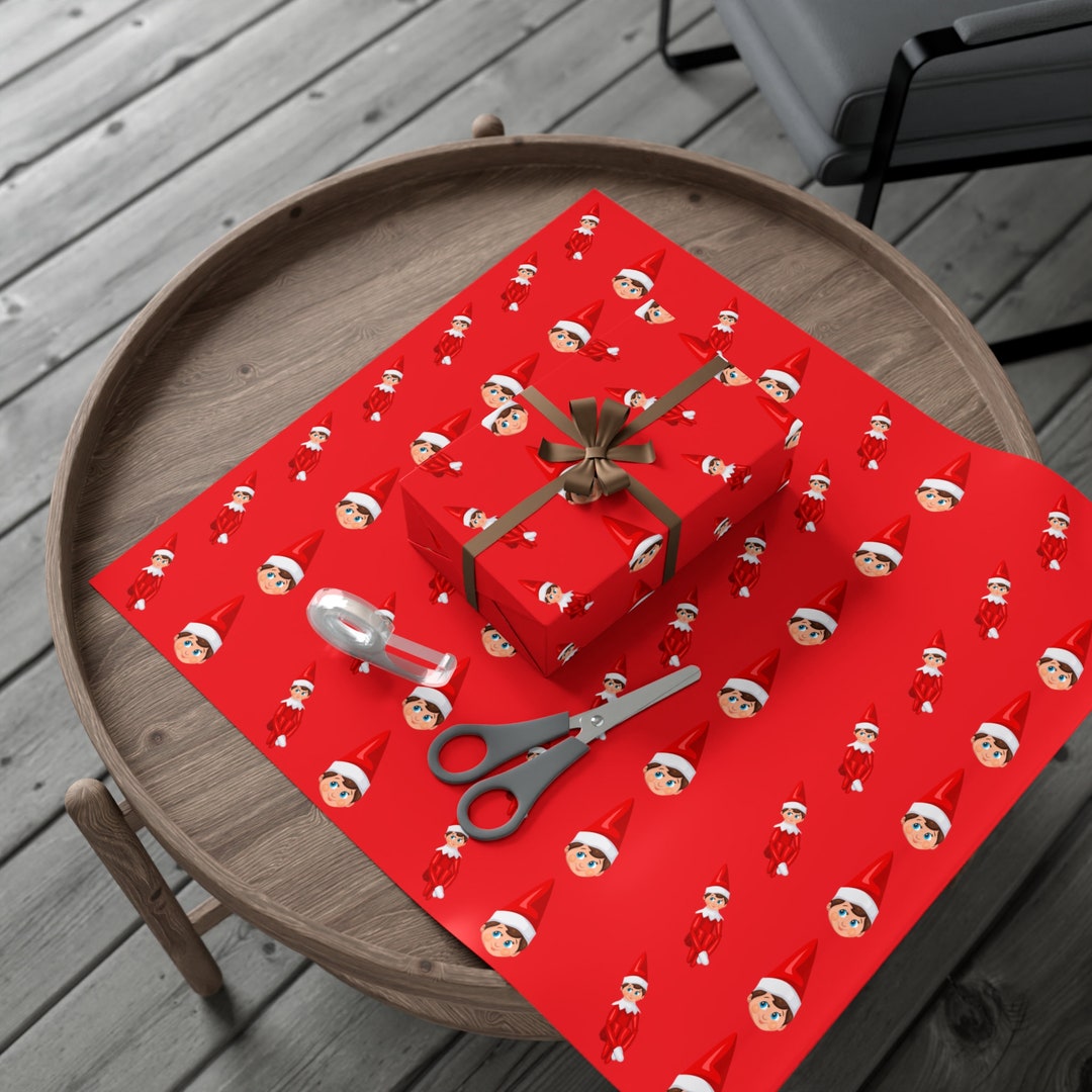 Elf on the Shelf Wrapping Paper - Etsy