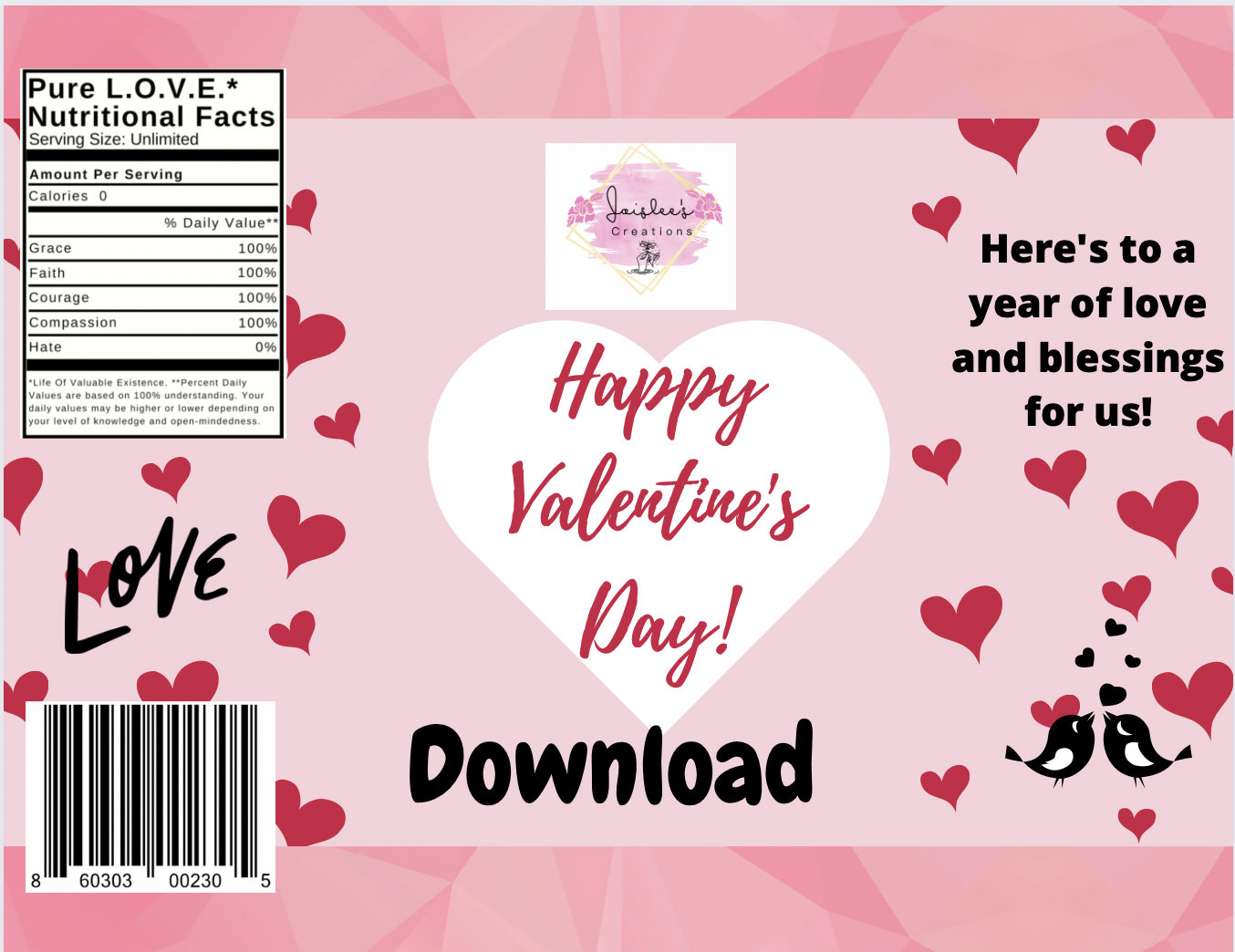Valentine's Day Chip Bag INSTANT DOWNLOAD - Etsy