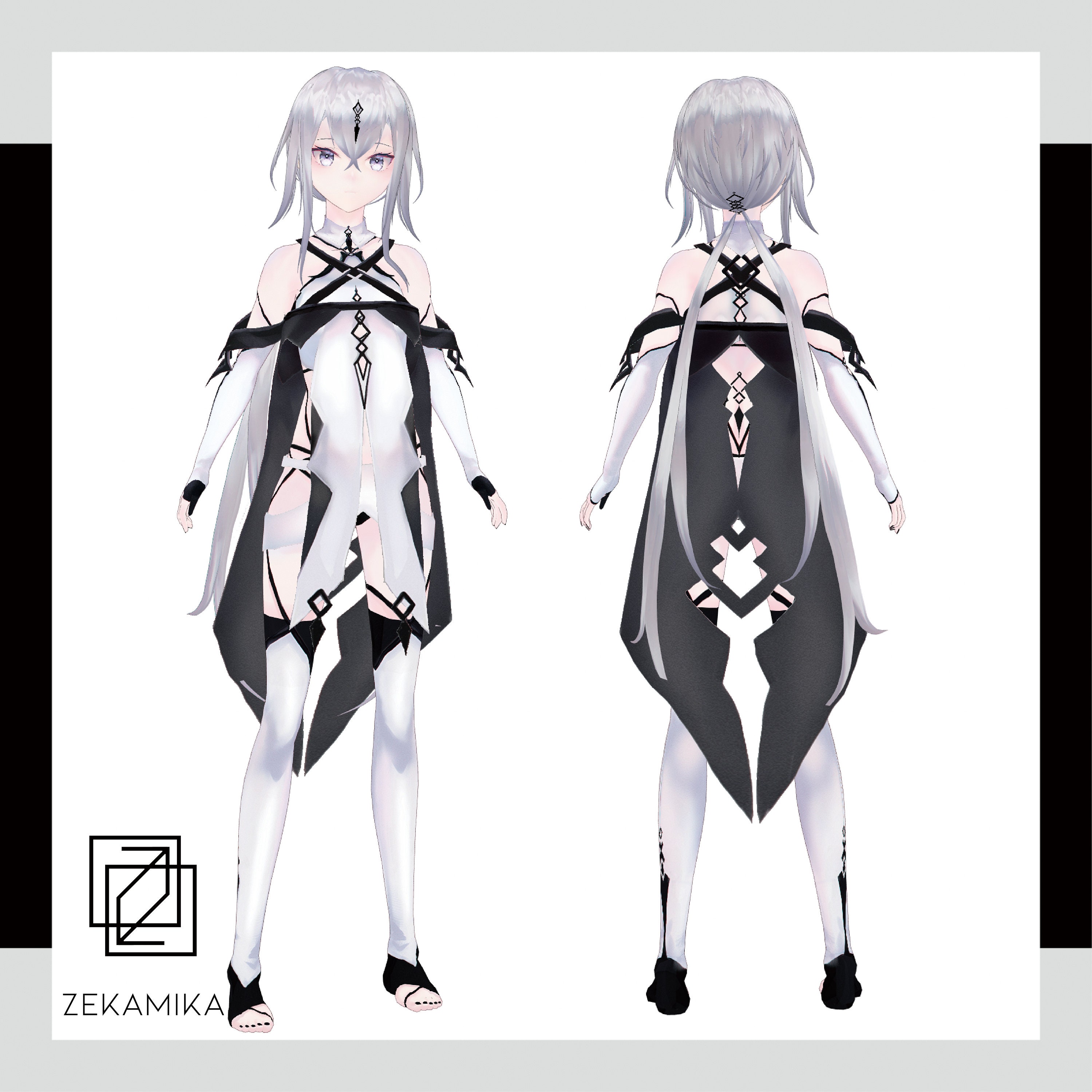 Original 3D Vrm Model AXEM/ Supports Vrchat - Etsy