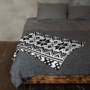 Norwegian Throw Blanket, Scandinavian Throw Blanket, Nordic Print ...