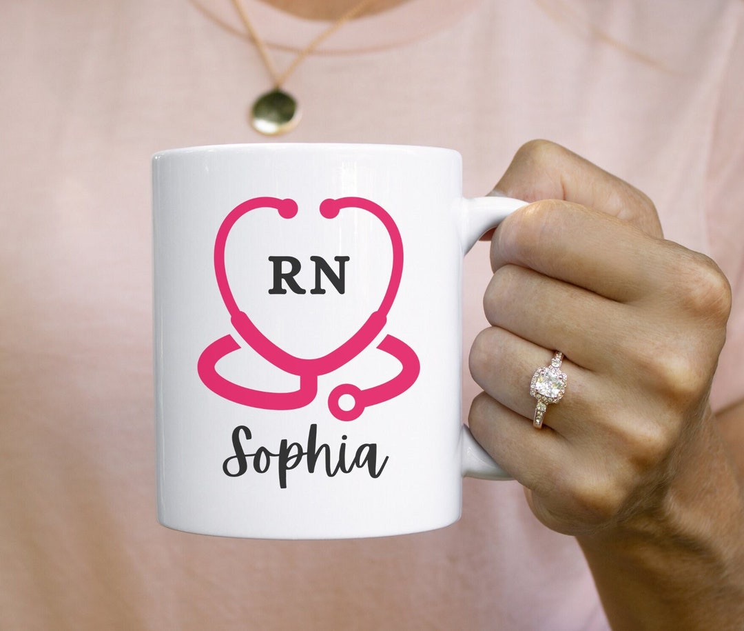 Registered Nurse Coffee Mug, Custom Nurse Mug, RN Mug, RN Gift, Nurse ...