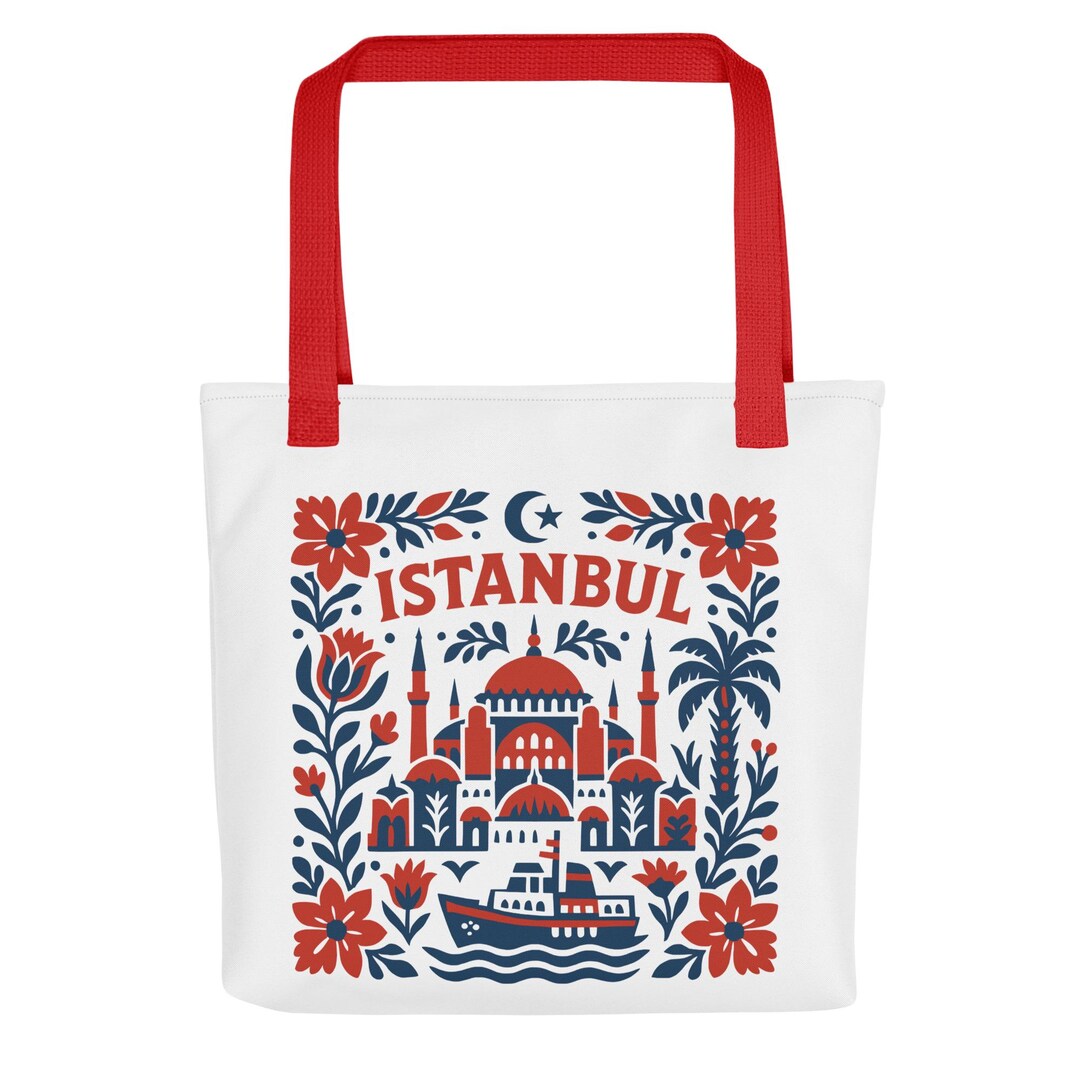 Istanbul Tote Bag, Istanbul Gift, Istanbul Bag, Turkish Folk Art ...