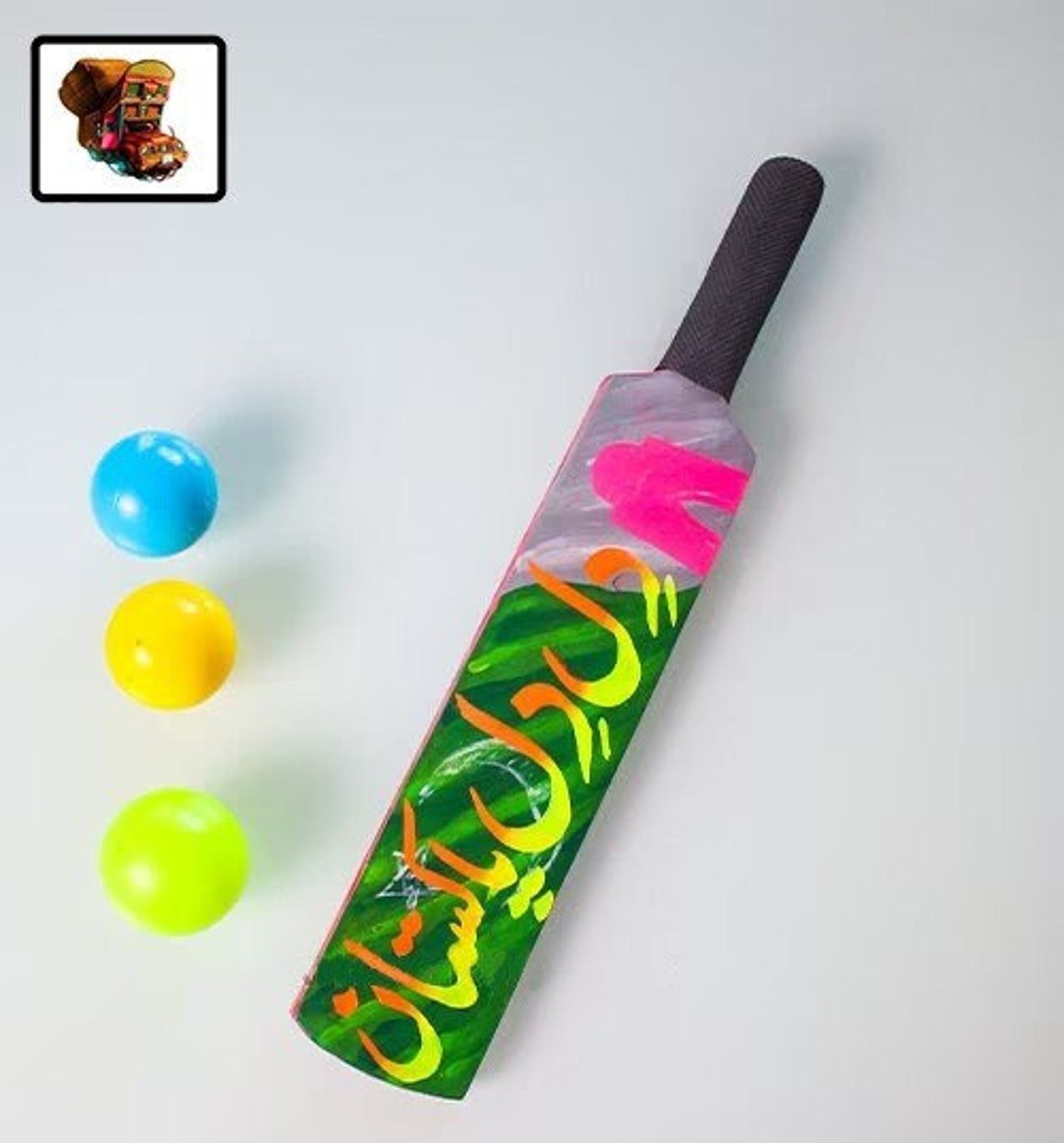 Truck Art Cricket Bat Handpainted Cricket Bat Pakistani - Etsy