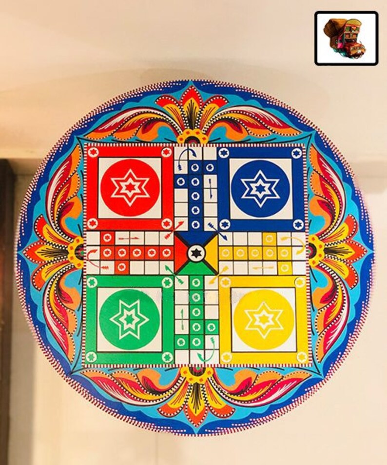 Handmade Ludo Star Table, Ludo Board Game Table, Truck Art Pakistan ...