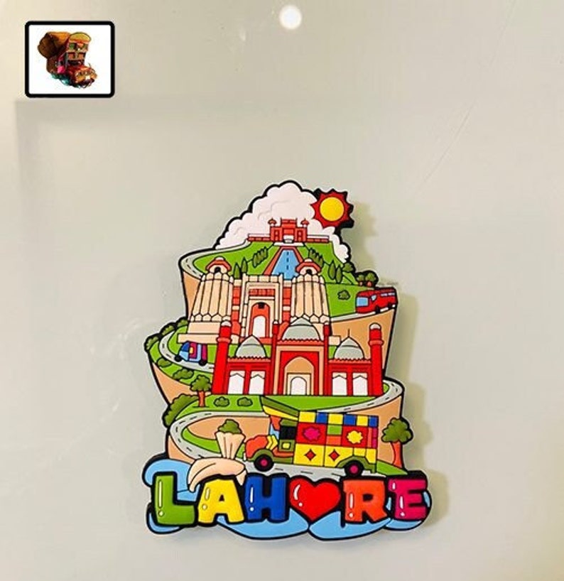 Truck Art Pakistan, Fridge Magnet, Pakistan Cities Name Silicone Magnet ...