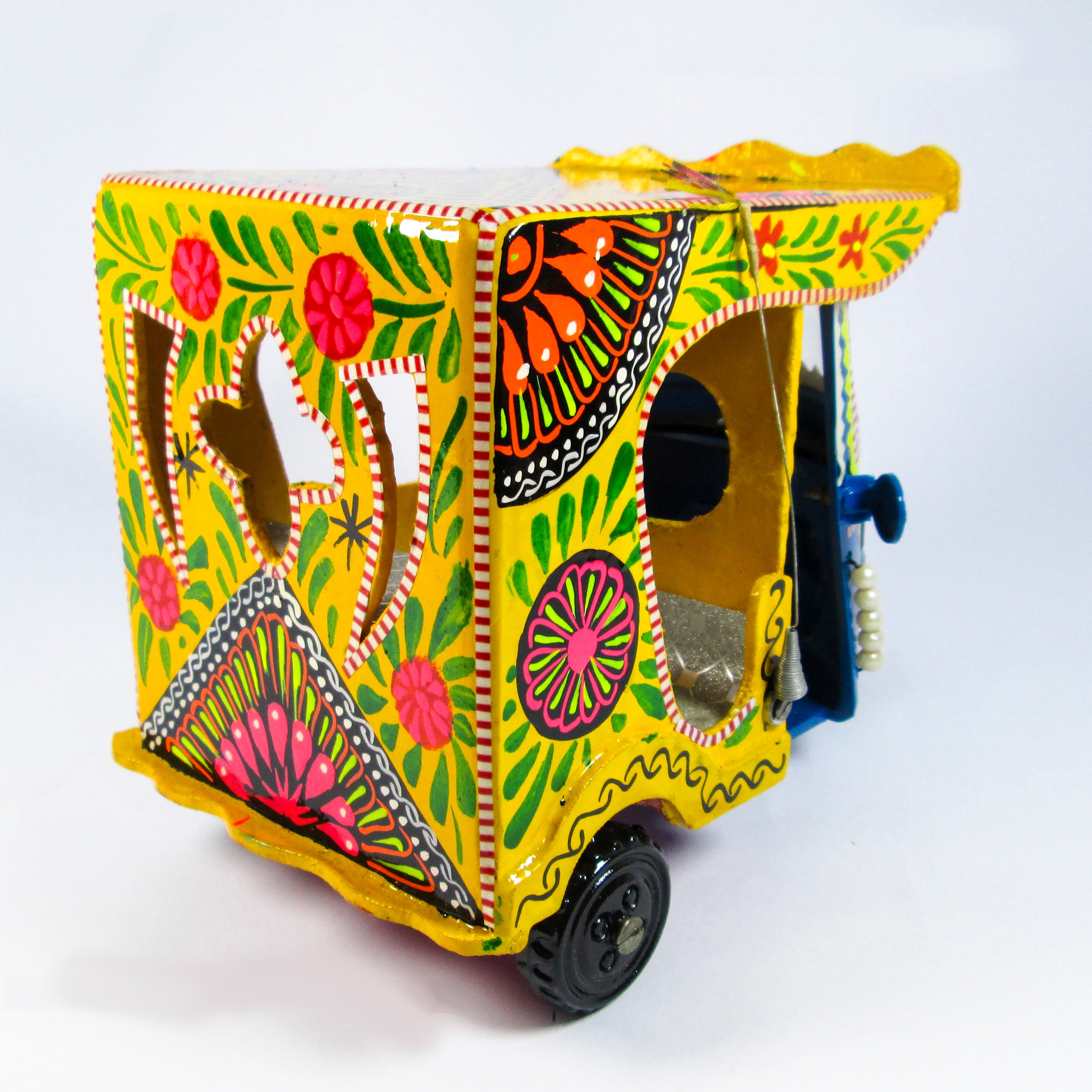 Model Set for a Miniature Rickshaw, Wooden Rickshaw, Truck Art ...