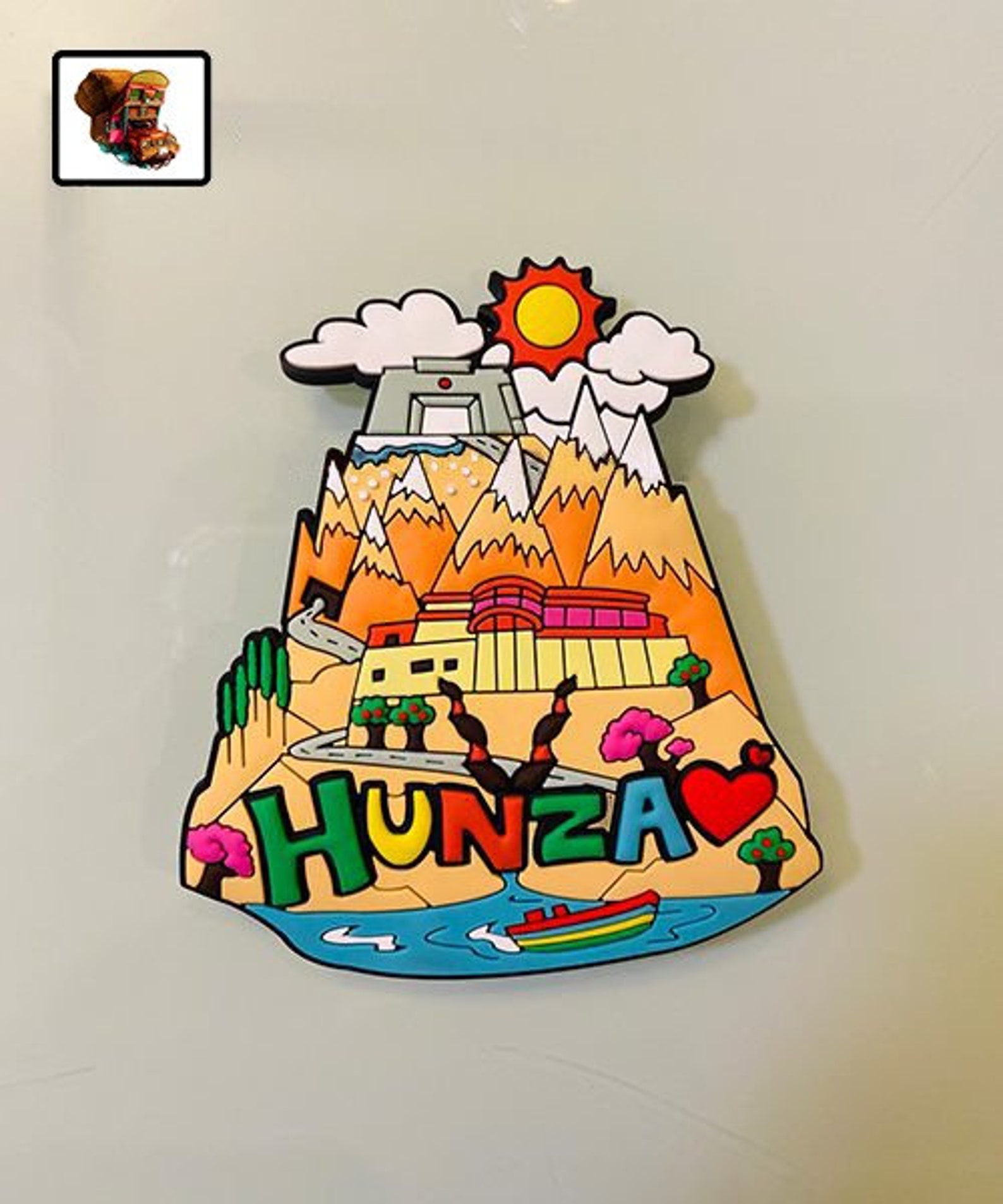 Truck Art Pakistan, Fridge Magnet, Pakistan Cities Name Silicone Magnet ...