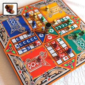 Handmade Ludo Star Board Game, Truck Art Pakistan Style. - Etsy