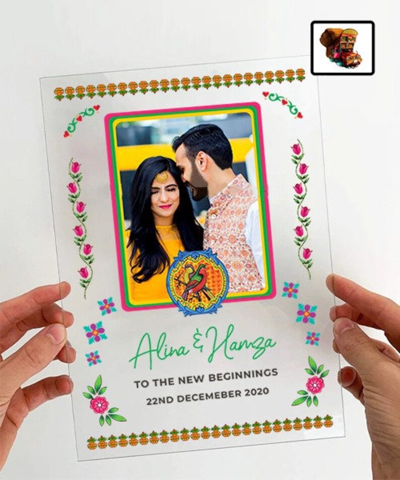 Personalized Plaque Photo Frame Wedding Special Gift, Couple Photo ...