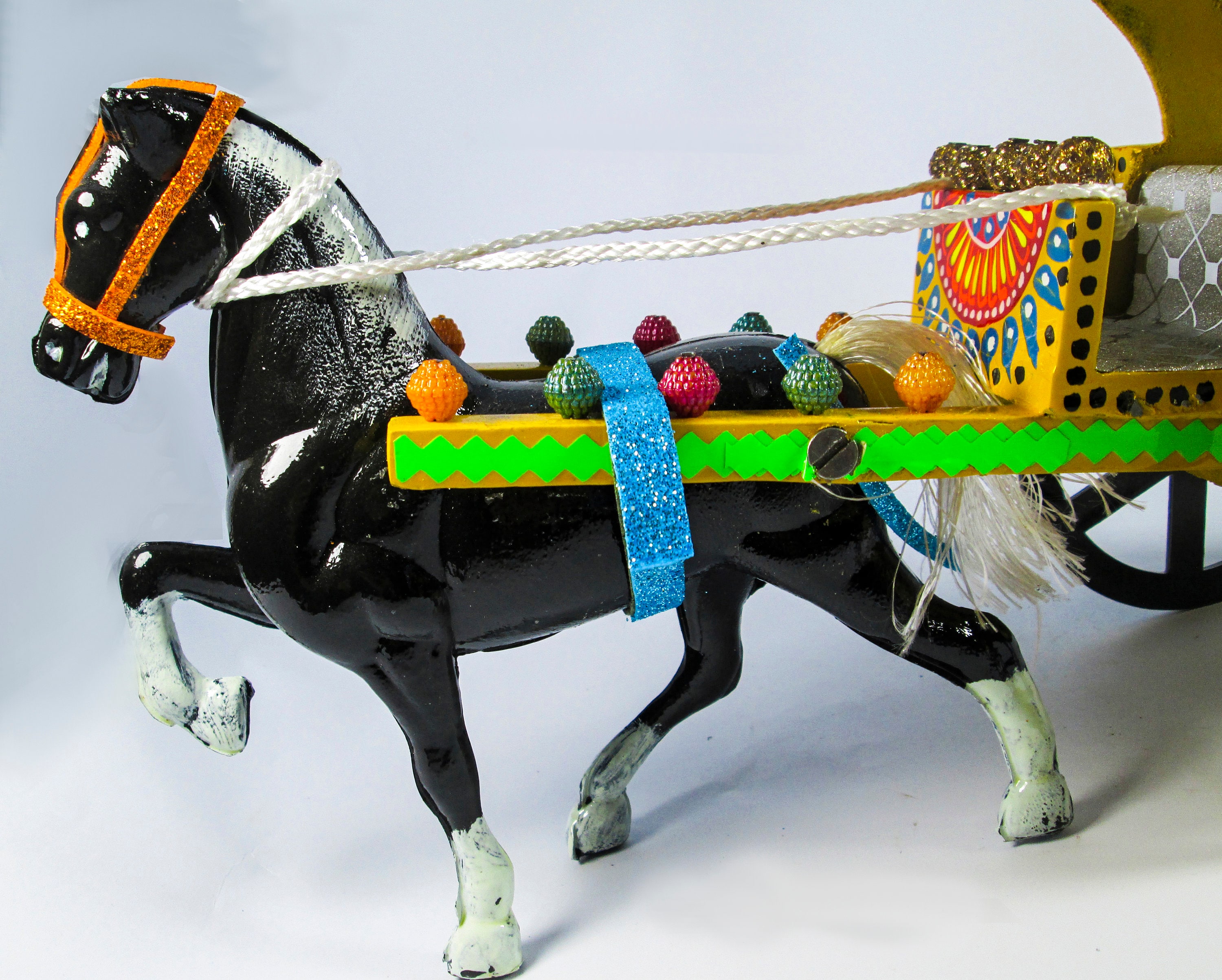 Horse Cart, Handmade Horse Cart, Truck Art Ghora Gari,vintage Animal ...