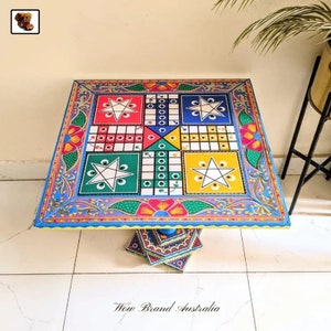 Handmade Ludo Star Table, Ludo Board Game Table, Truck Art Pakistan ...