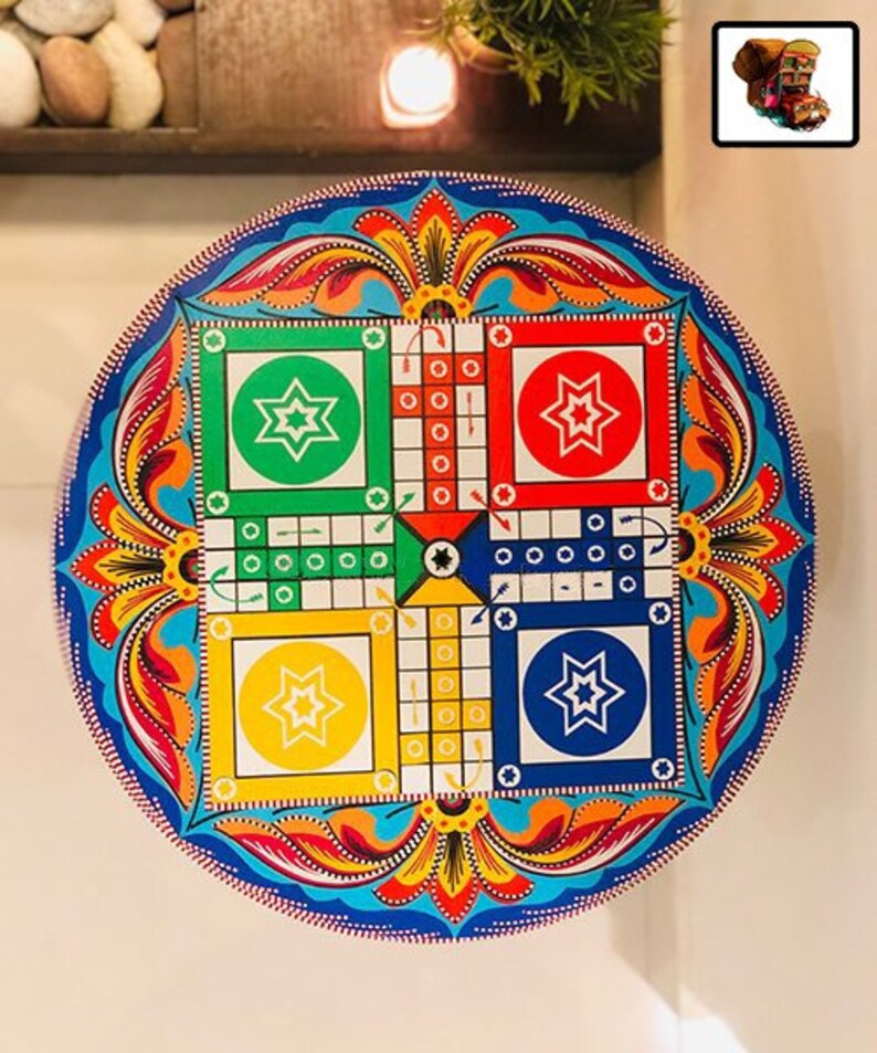 Handmade Ludo Star Table, Ludo Board Game Table, Truck Art Pakistan ...