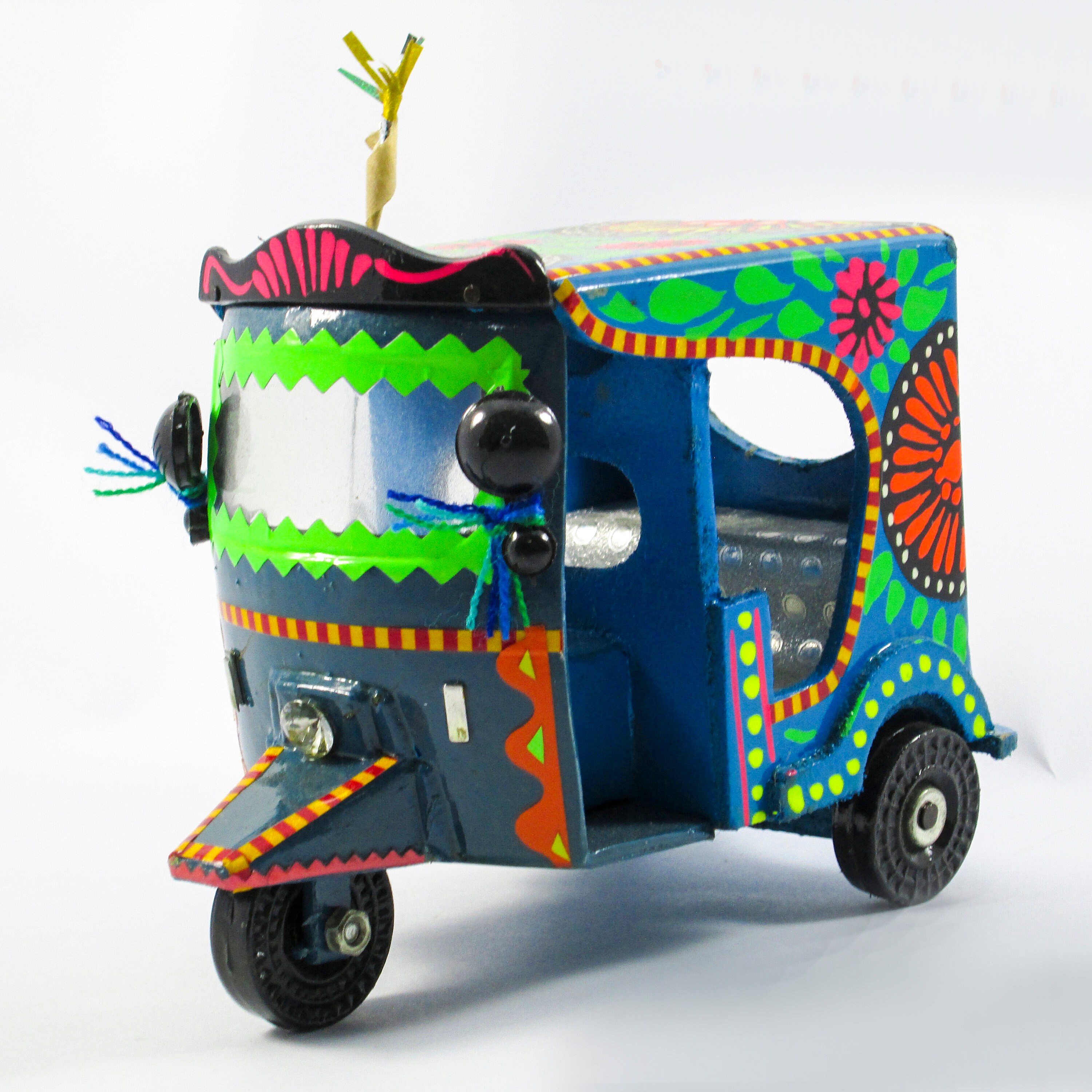 Model Set for a Miniature Rickshaw, Wooden Rickshaw, Truck Art ...