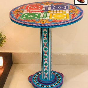 Handmade Ludo Star Table, Ludo Board Game Table, Truck Art Pakistan ...
