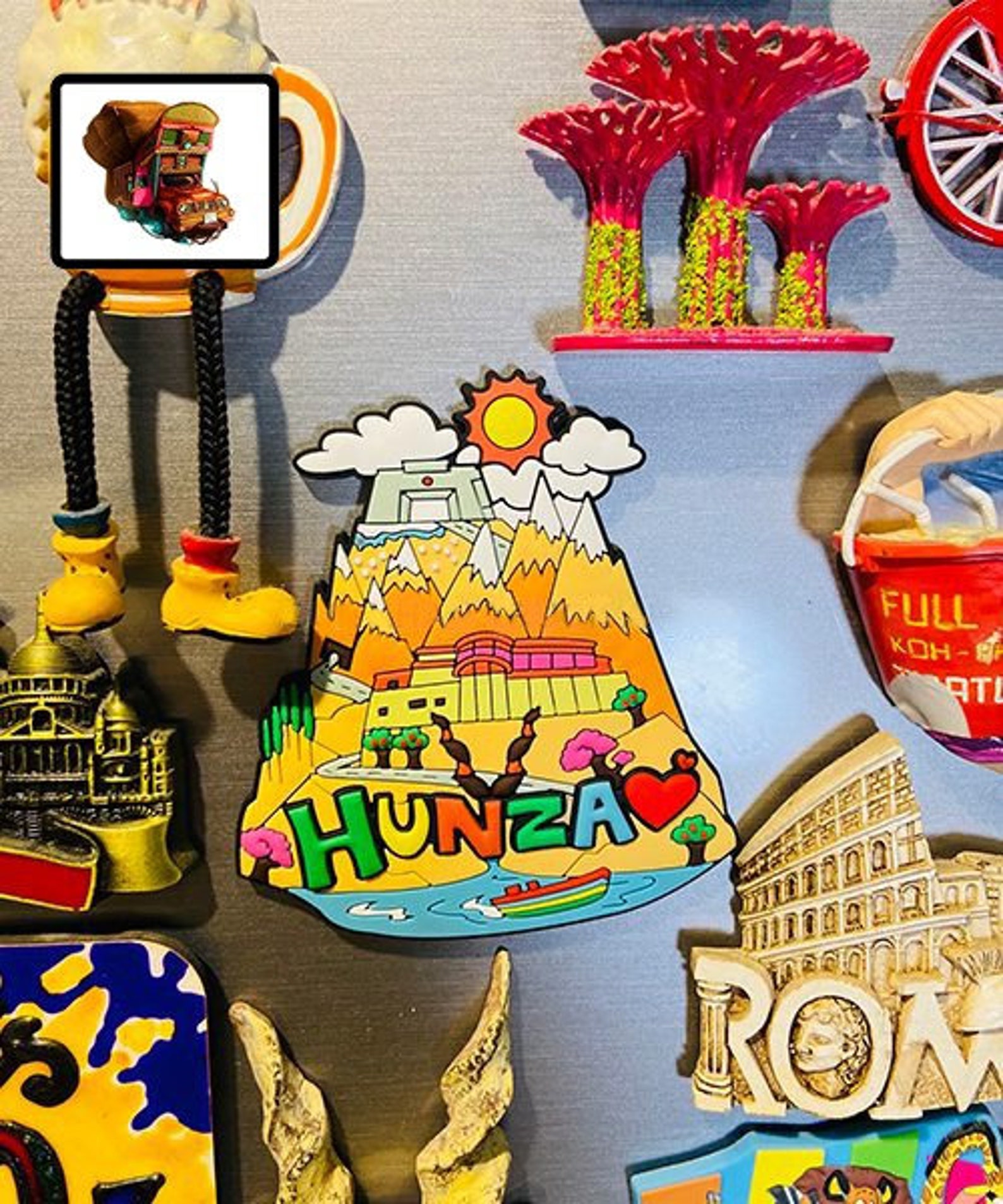 Truck Art Pakistan, Fridge Magnet, Pakistan Cities Name Silicone Magnet ...