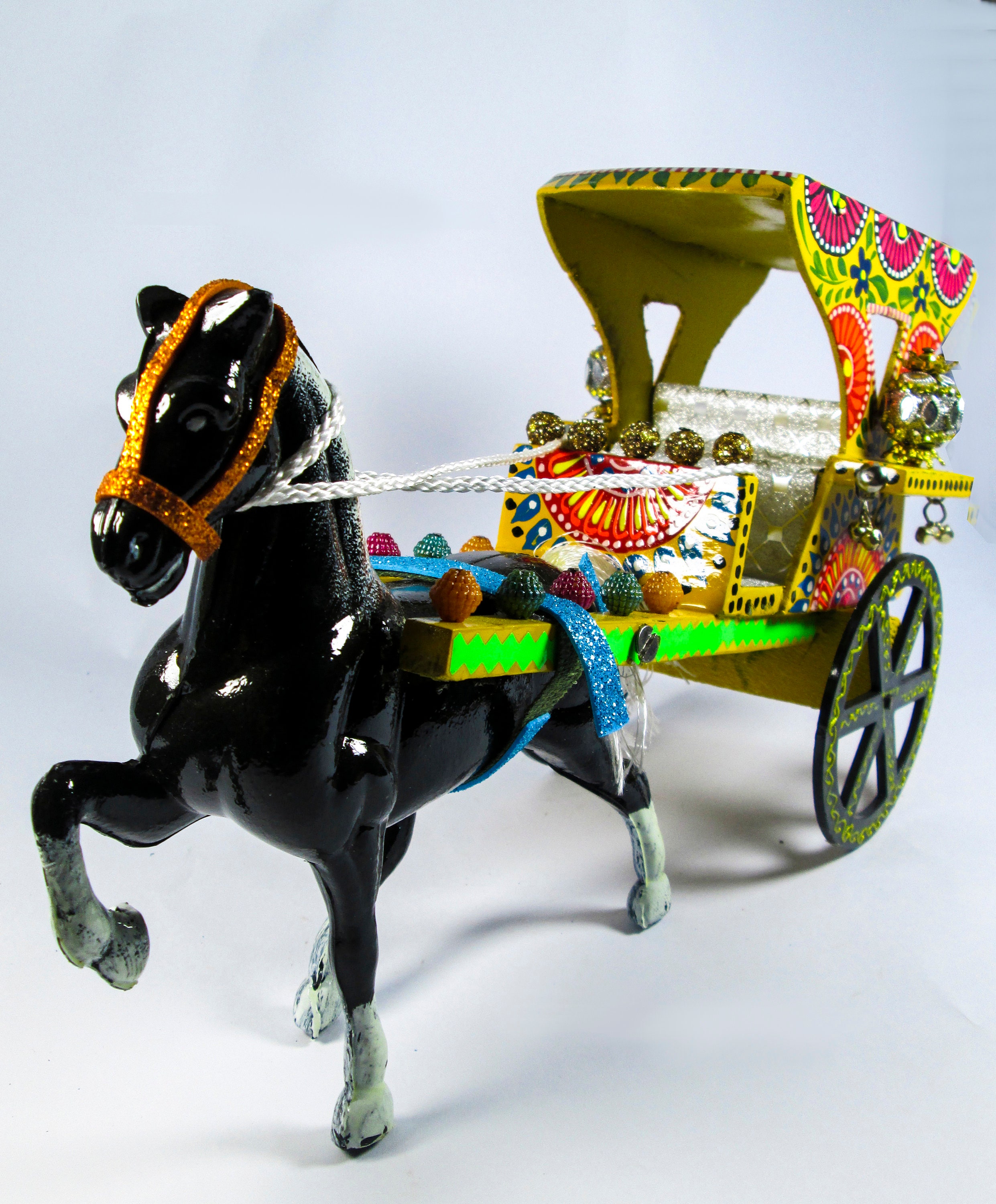 Horse Cart, Handmade Horse Cart, Truck Art Ghora Gari,vintage Animal ...