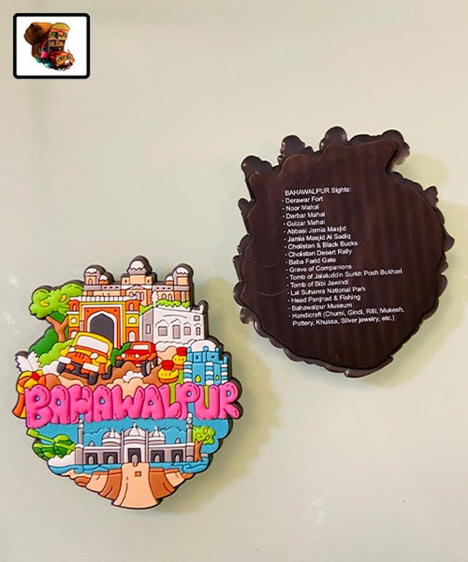 Truck Art Pakistan, Fridge Magnet, Pakistan Cities Name Silicone Magnet ...