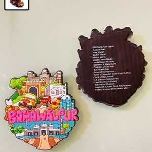 Truck Art Pakistan, Fridge Magnet, Pakistan Cities Name Silicone Magnet ...