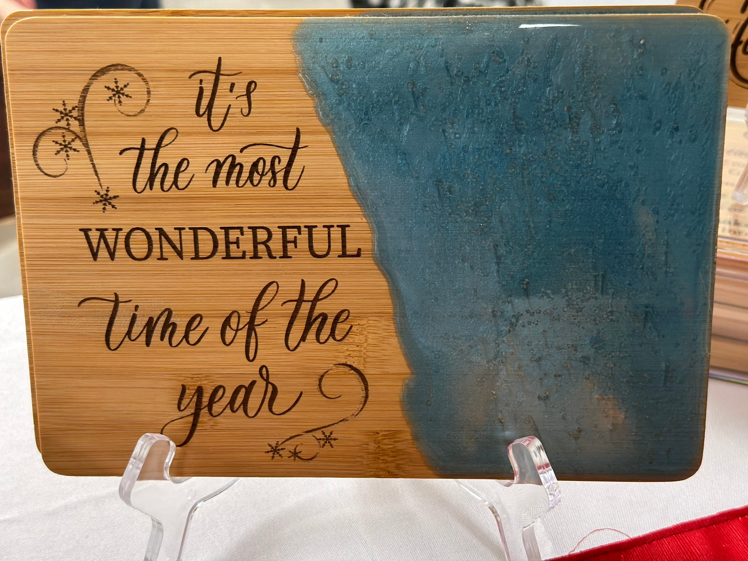 Laser Engraved & Epoxy Resin Designs Bamboo Signs - Etsy