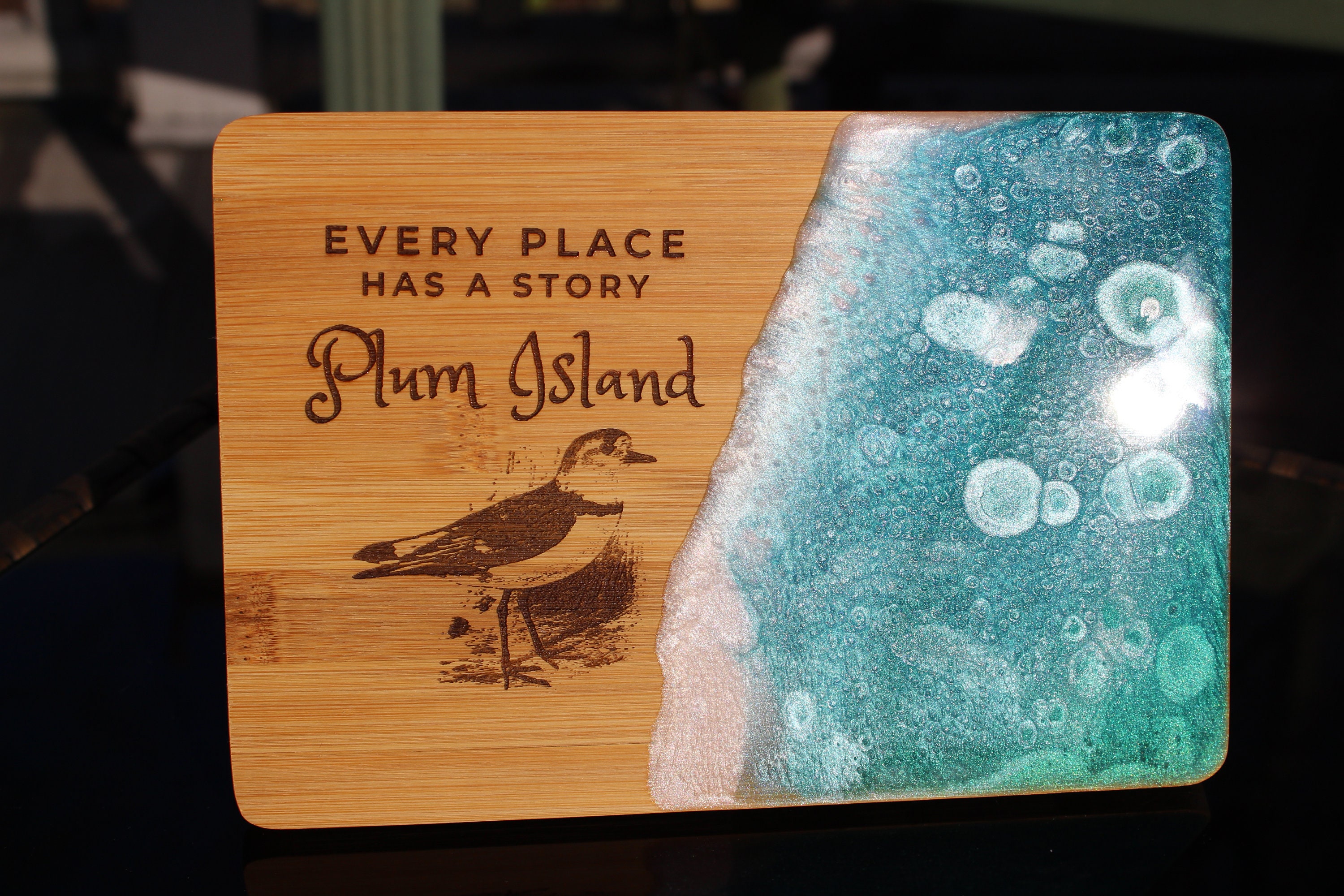 Laser Engraved & Epoxy Resin Designs Bamboo Signs - Etsy