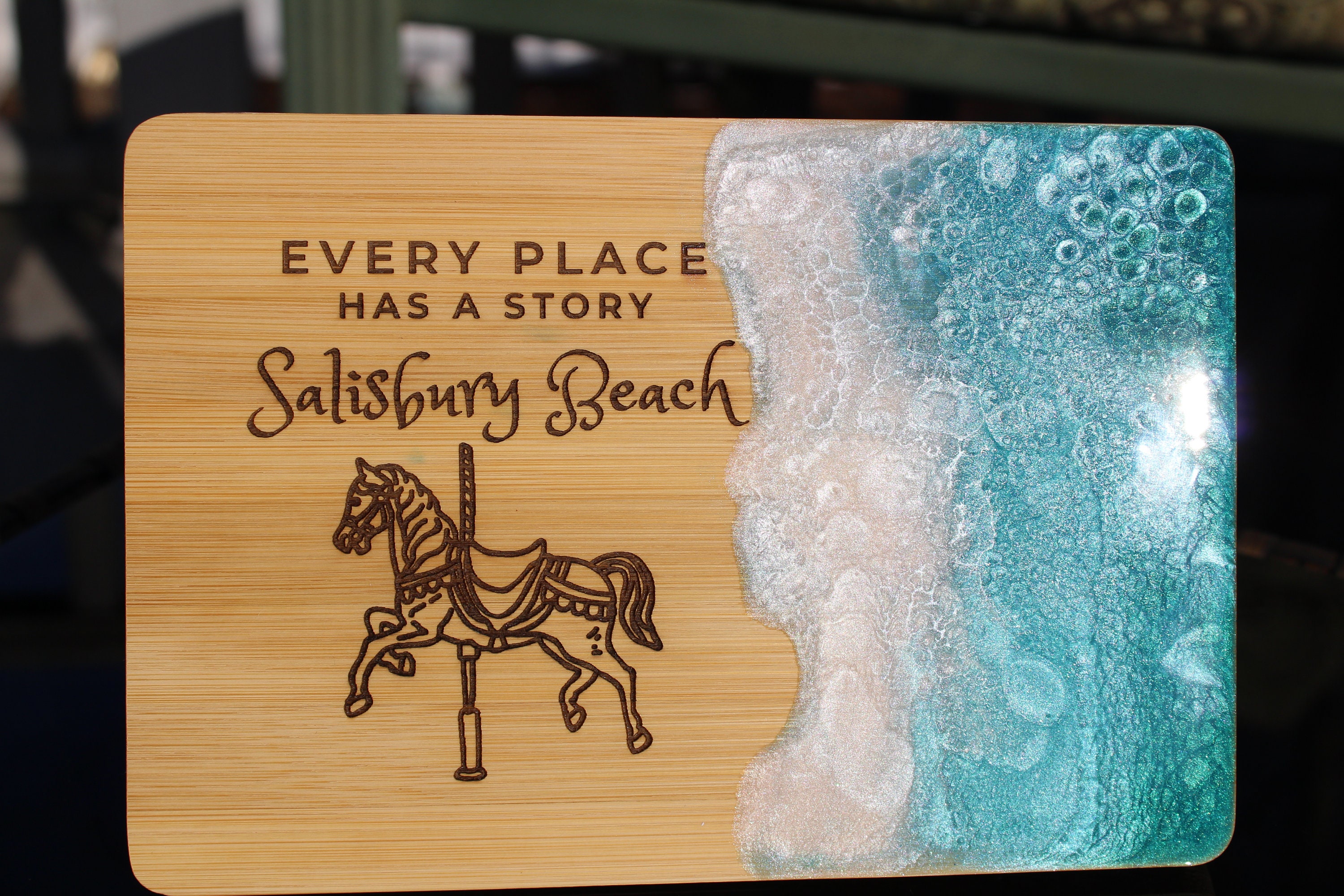 Laser Engraved & Epoxy Resin Designs Bamboo Signs - Etsy