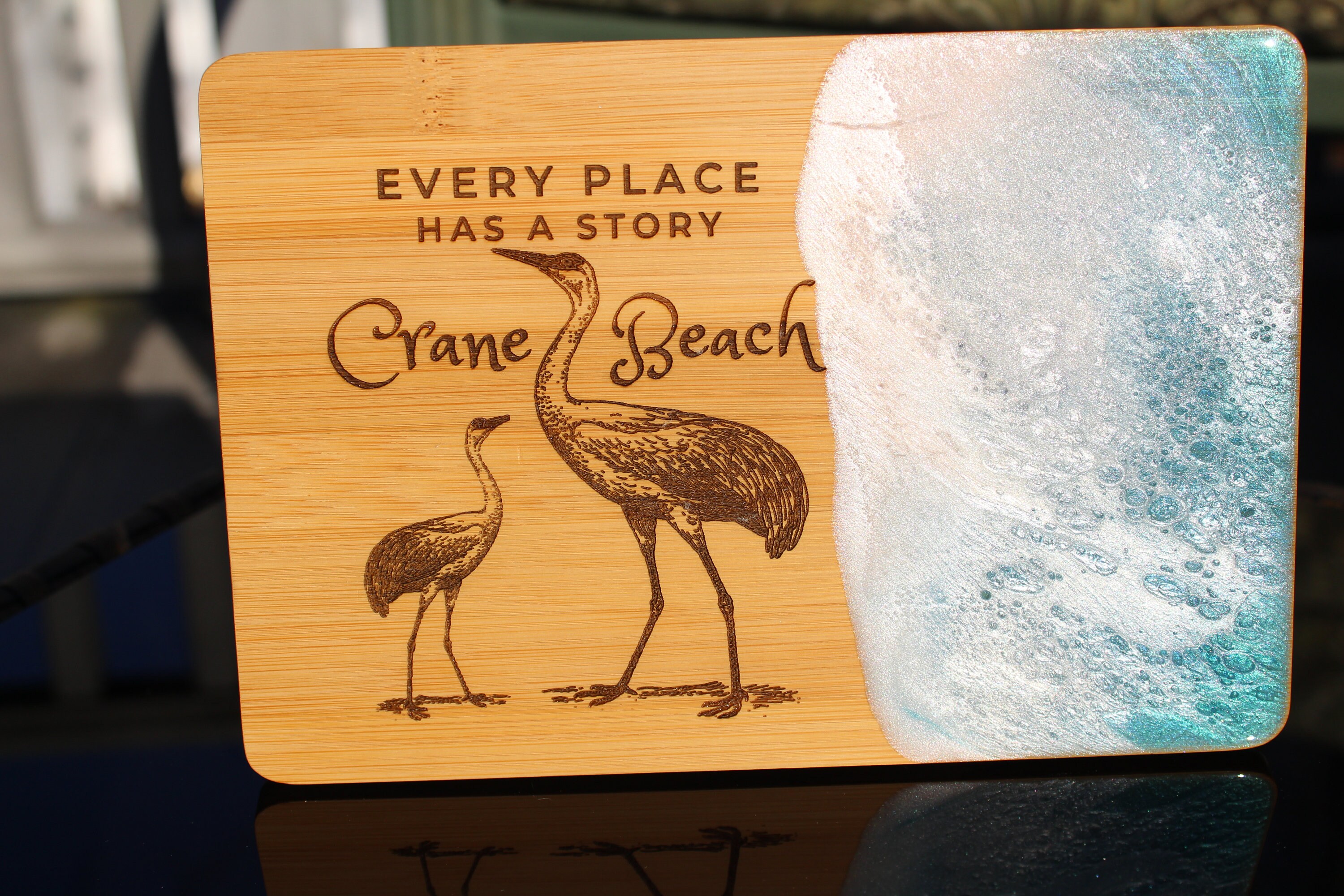 Laser Engraved & Epoxy Resin Designs Bamboo Signs - Etsy