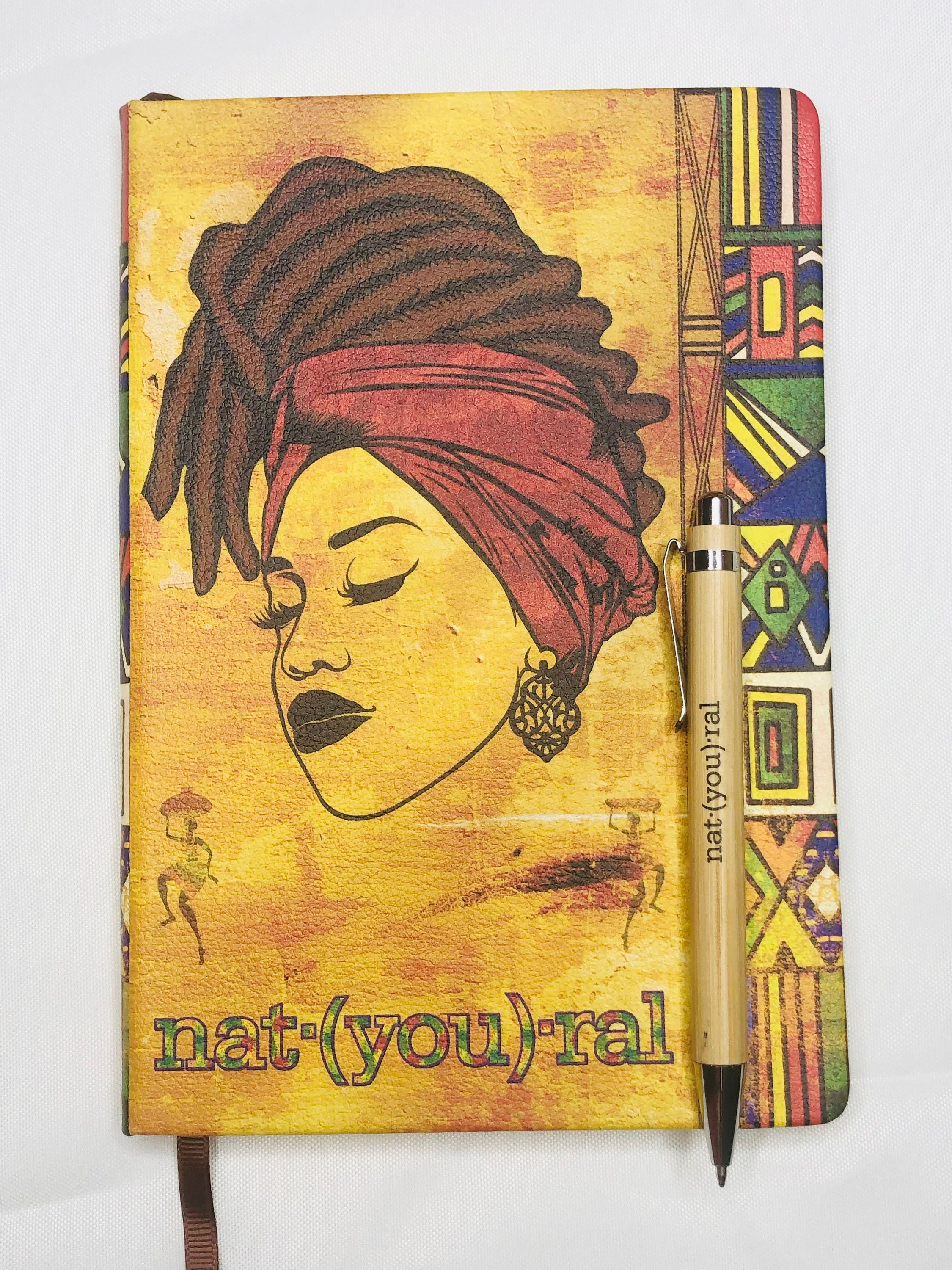 Nat•(you)•ral Black Woman Journals | Black Female Journals | African ...
