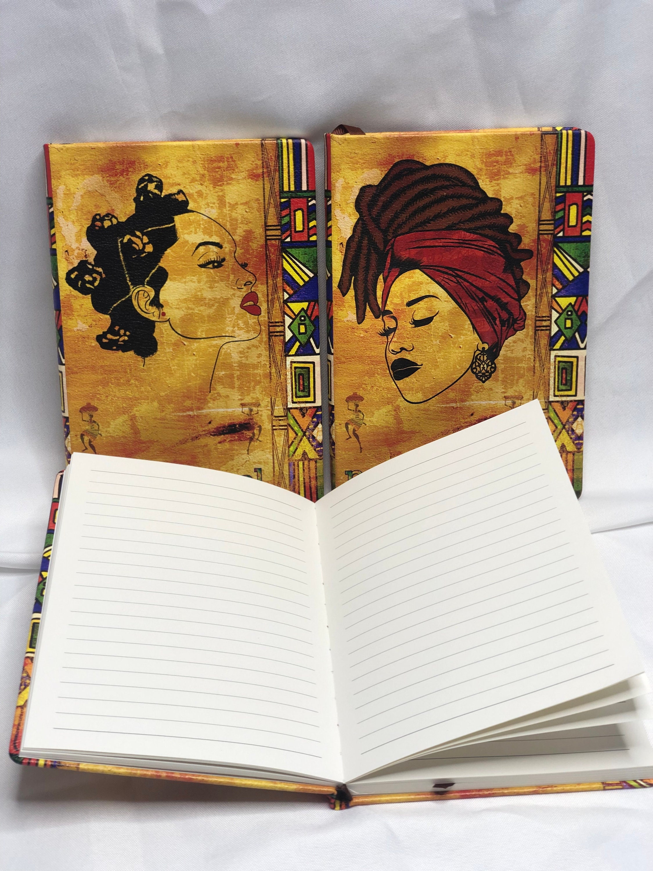 Nat•(you)•ral Black Woman Journals | Black Female Journals | African ...