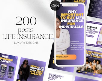 Insurance Agent Marketing Templates, Life Insurance Instagram Templates ...