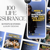 200 Insurance Agent Instagram Templates, Life Insurance Instagram Posts ...