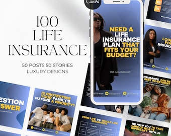 Insurance Agent Instagram Templates, Life Insurance Instagram Templates ...