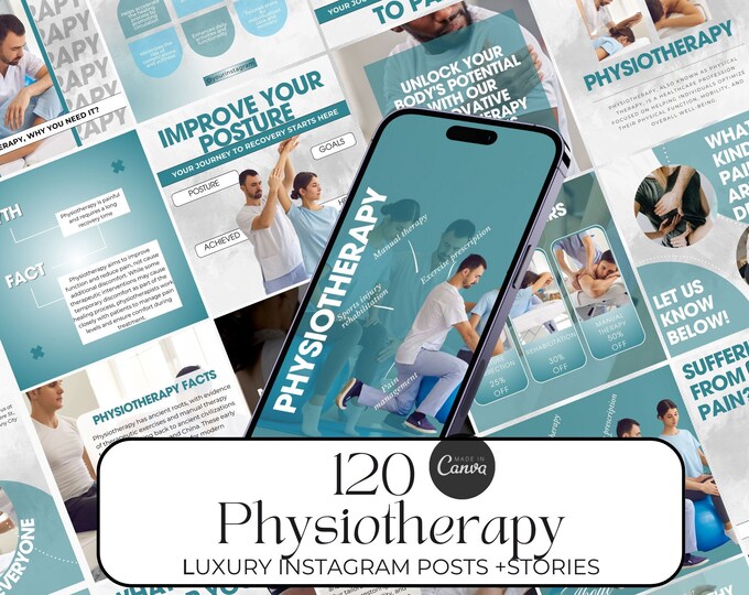 Physio Social Media Templates, Massage Therapy Instagram Post Social ...