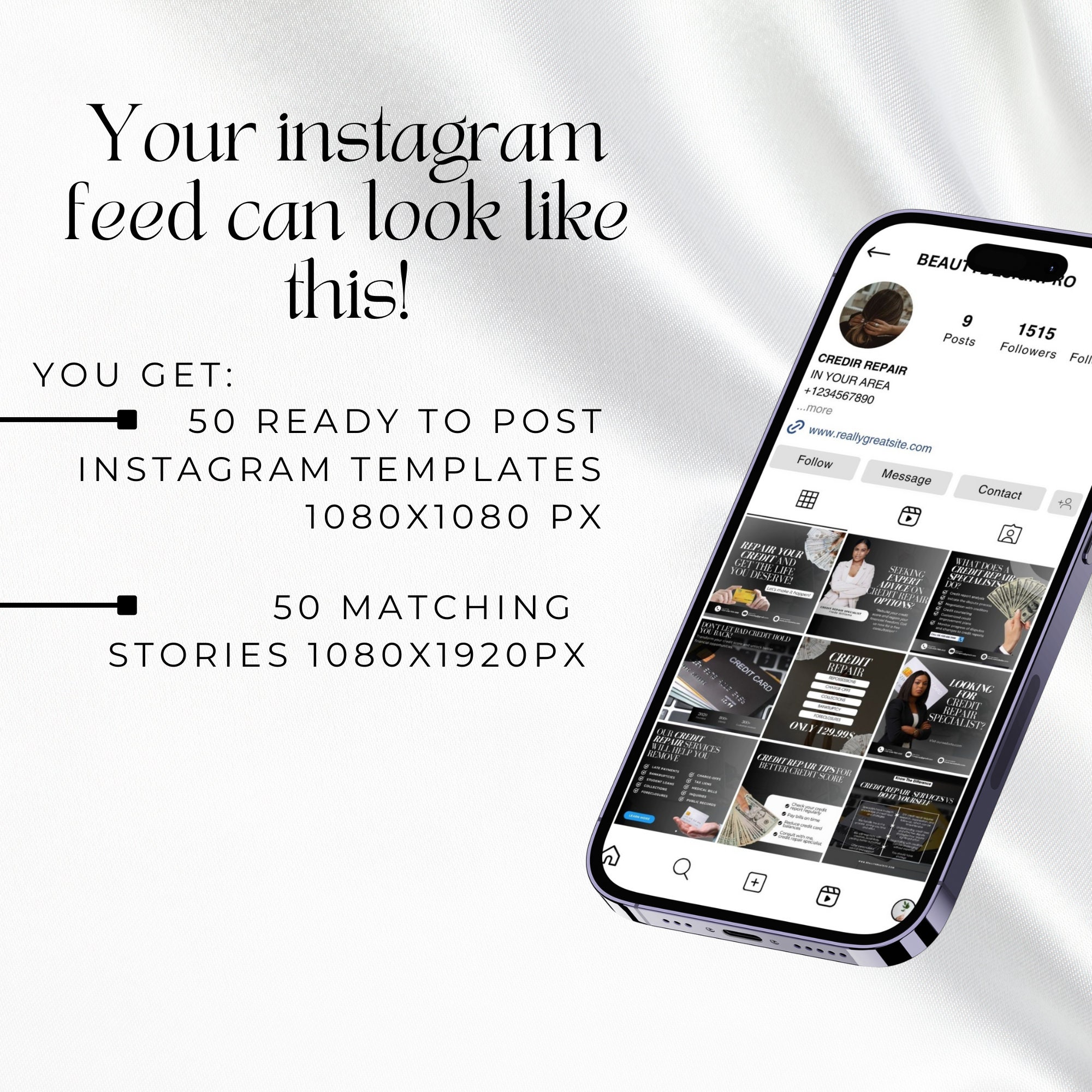 Credit Repair Instagram Templates, Credit Repair Social Media Posts ...