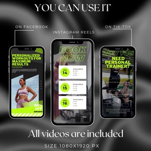 Fitness Coach Reel Videos | Fitness Instagram Template, Personal ...