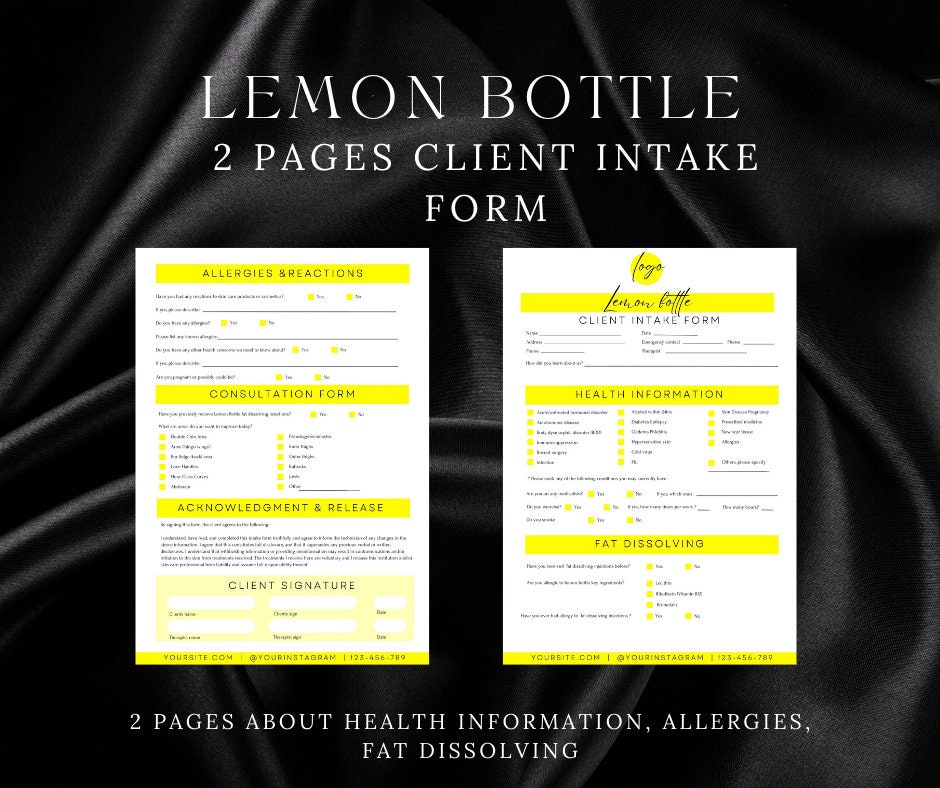 Lemon Bottle Consent Form, Lemon Bottle Fat Dissolving Injections ...