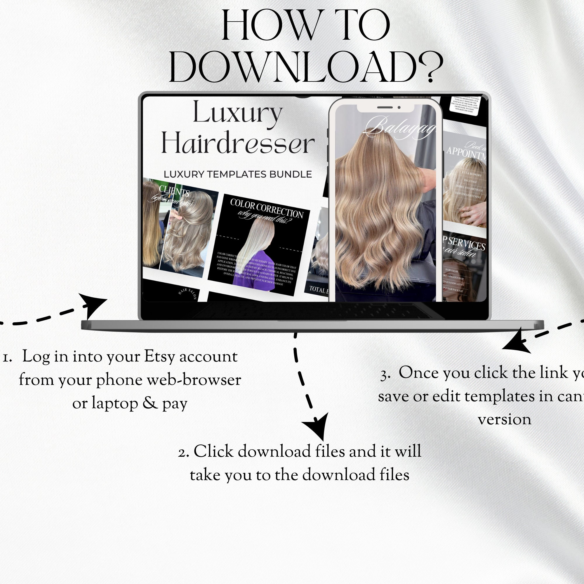 Hair Salon Templates, Hairstylist Canva Templates, Hair Social Media ...