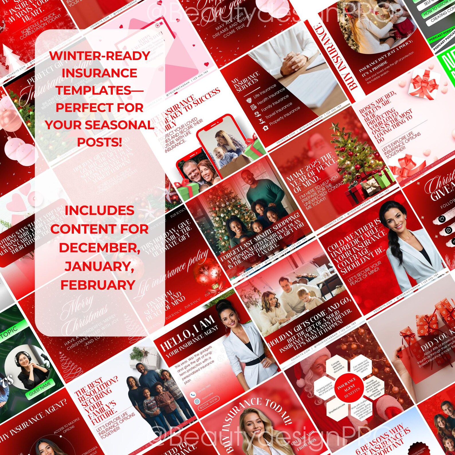 100 Insurance Winter Instagram Posts, Life Insurance Christmas Agent ...
