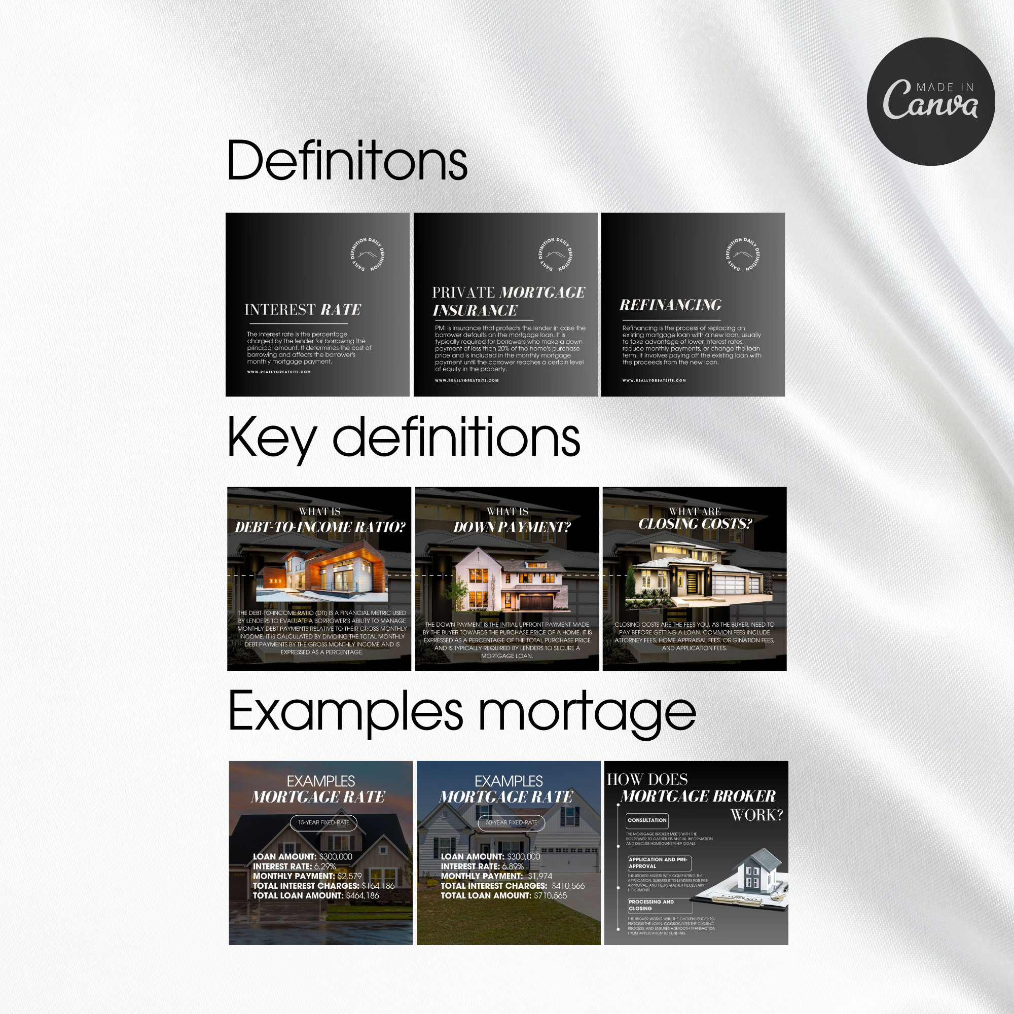 200 Mortgage Infographics Instagram Template, Mortgage Social Media ...