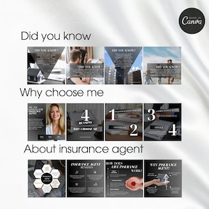 200 Insurance Agent Instagram Templates, Life Insurance Instagram Posts ...