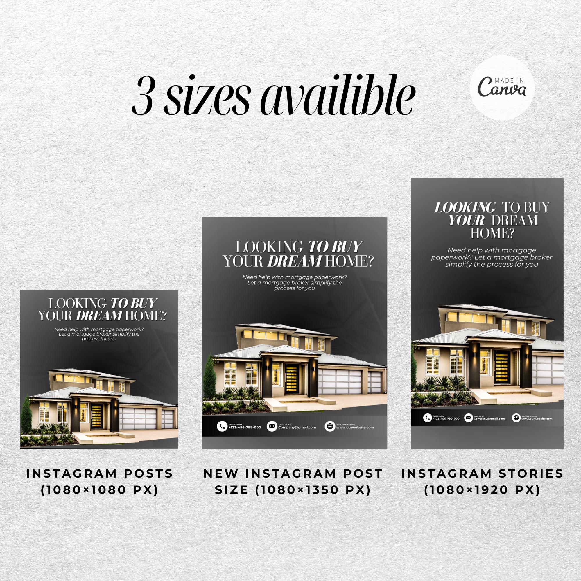200 Mortgage Infographics Instagram Template, Mortgage Social Media ...