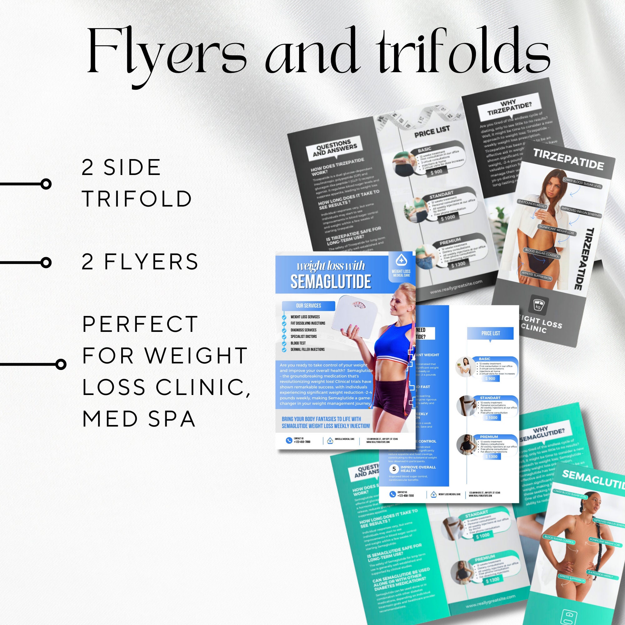 Tirzepatide and Semaglutide Bundle Weight Loss Instagram Template ...