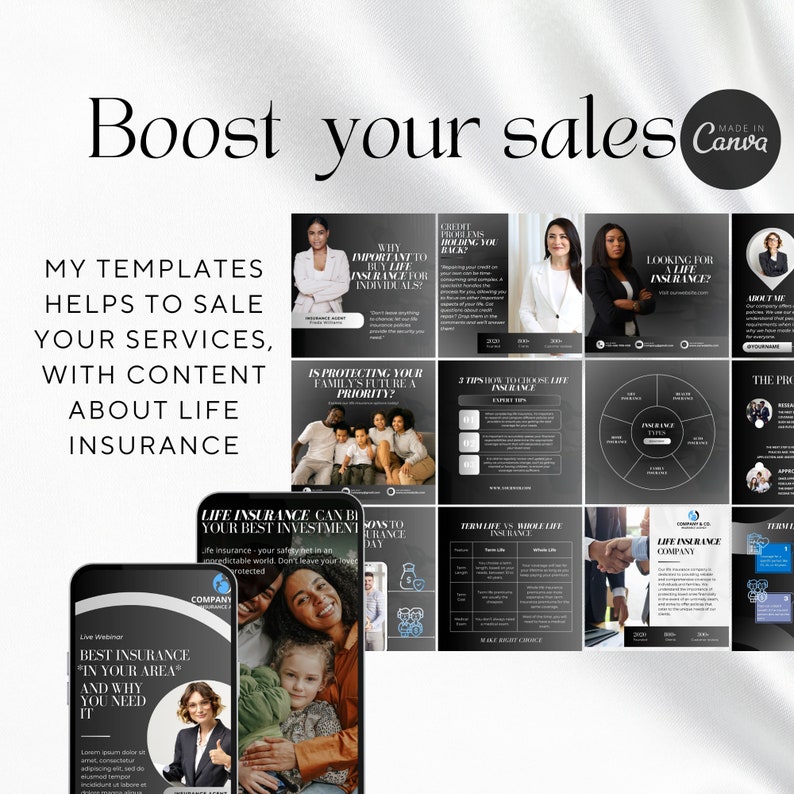 100 Life Insurance Instagram Templates, Life Insurance Agent Instagram ...