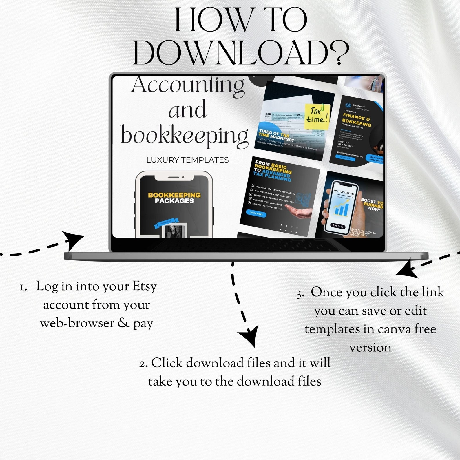 100 Accounting and Bookkeeping Instagram and Facebook Templates for ...