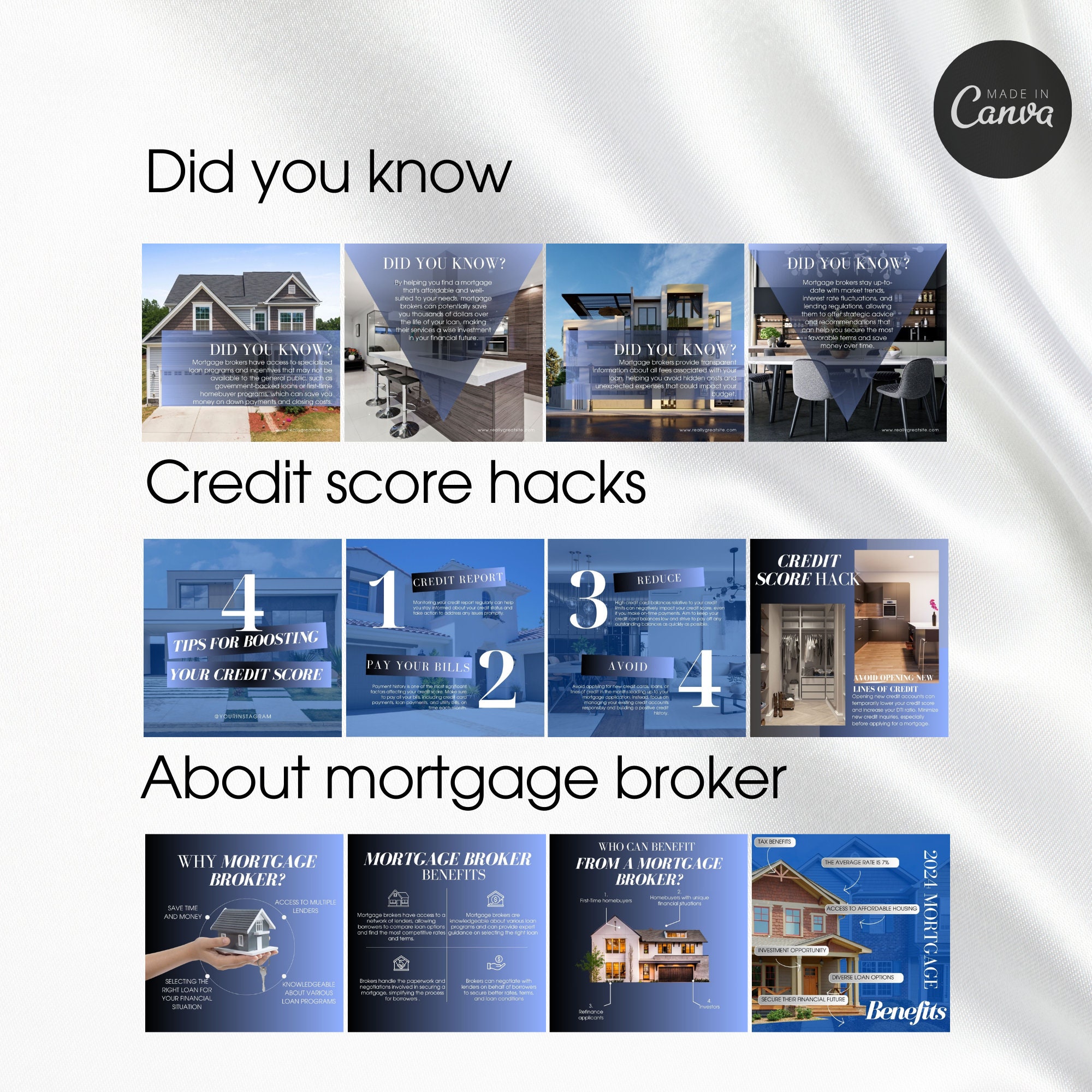 200 Mortgage Infographics Instagram Template, Mortgage Canva Template ...