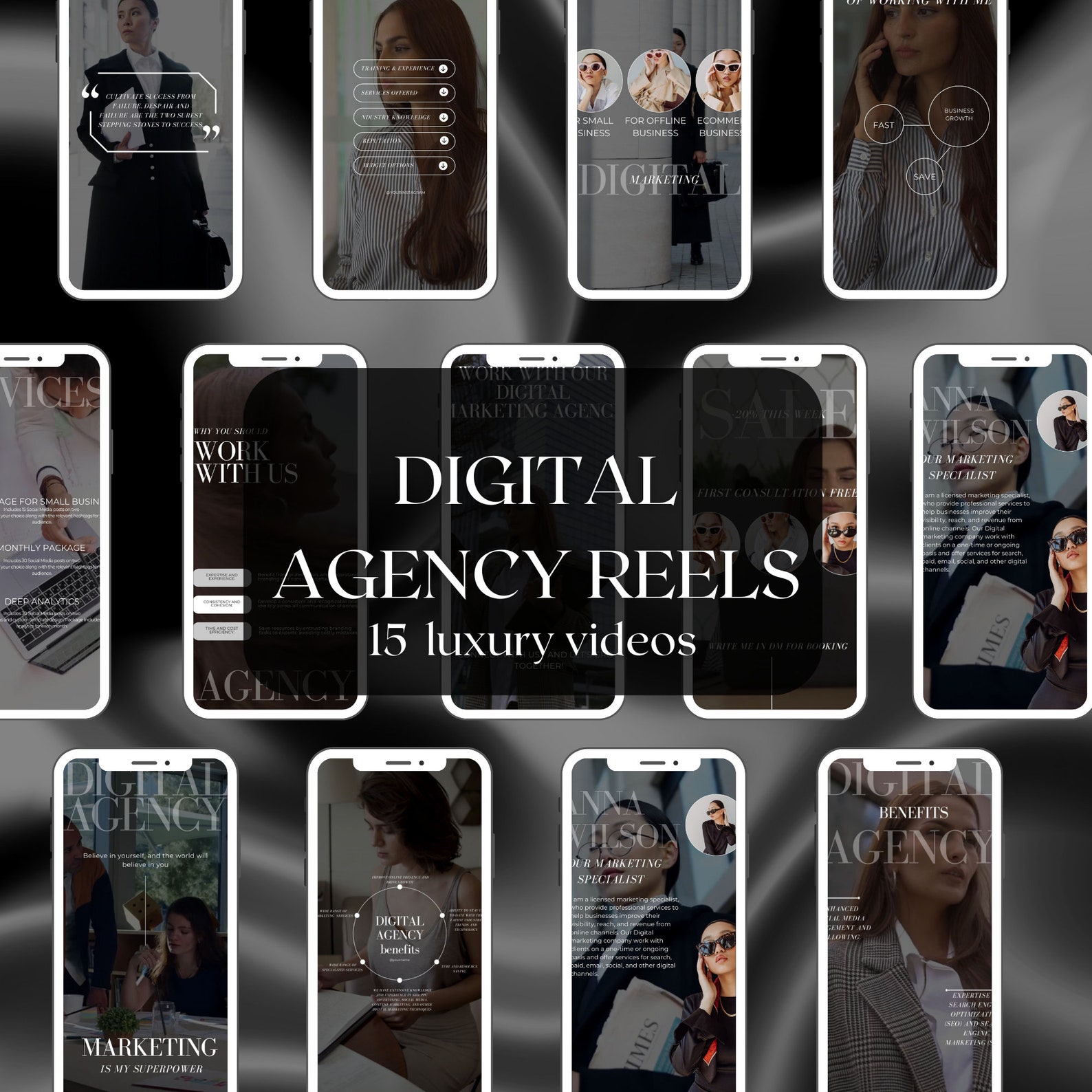 Digital Marketing Agency Reels Video Templates, Digital Marketing ...