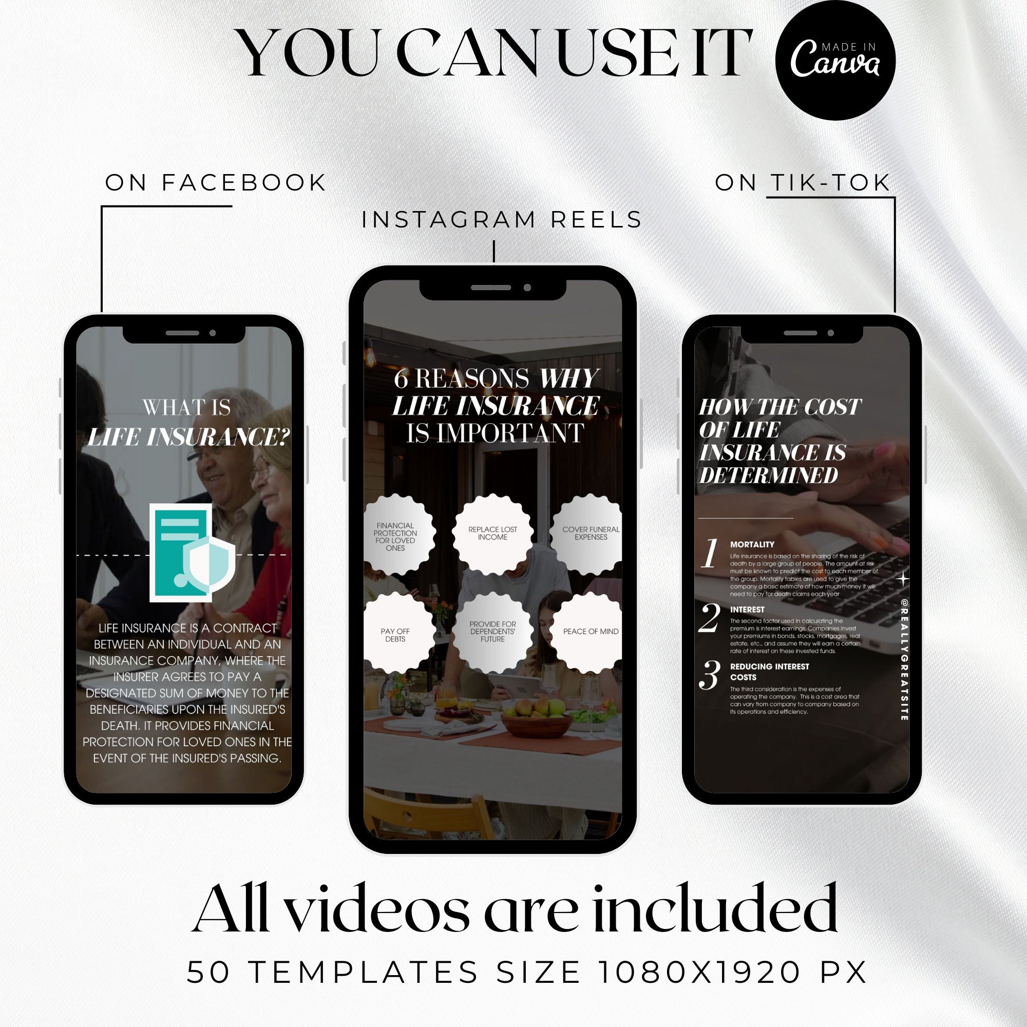 50 Insurance Reels Infographic, Life Insurance Video Instagram ...