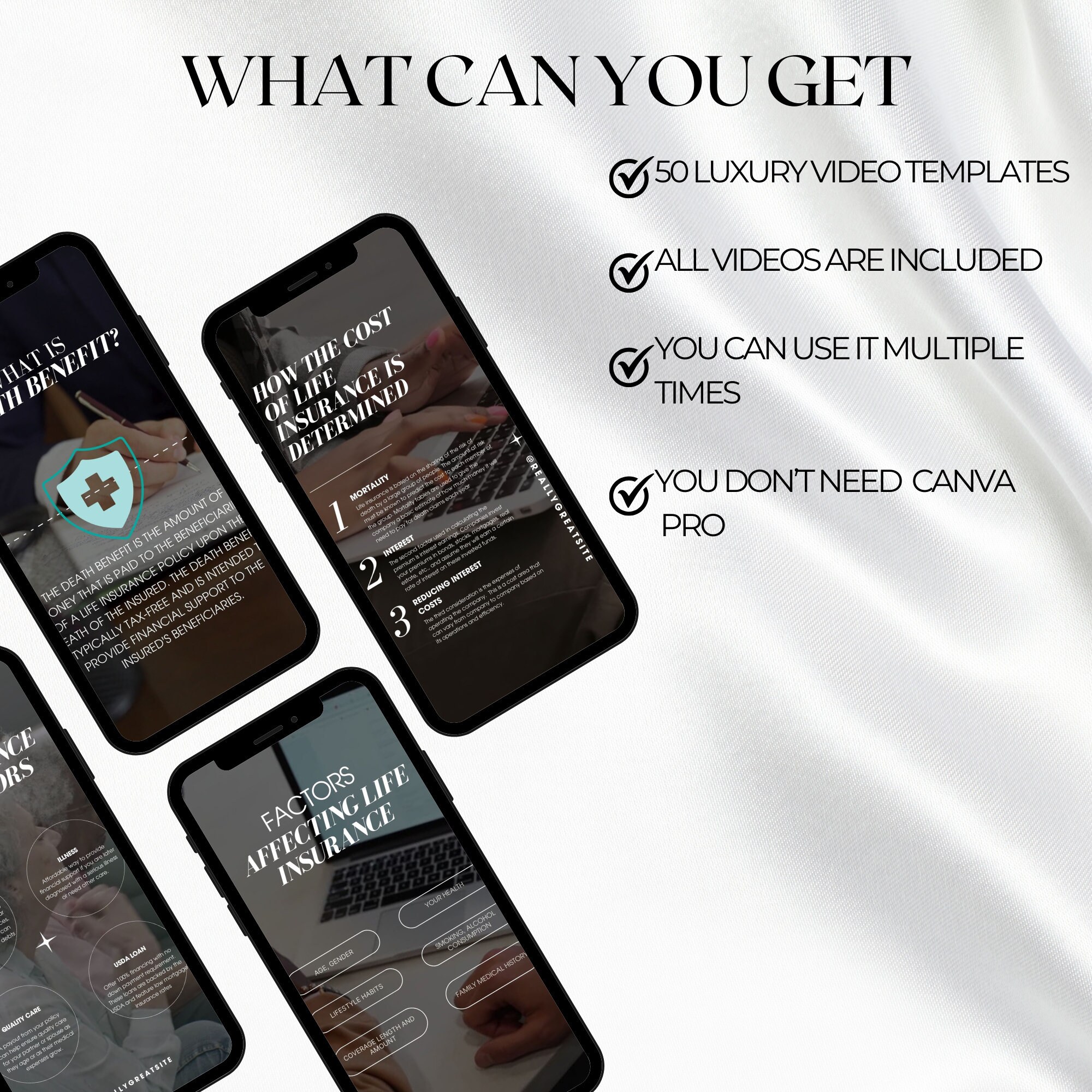 50 Insurance Reels Infographic, Life Insurance Video Instagram ...